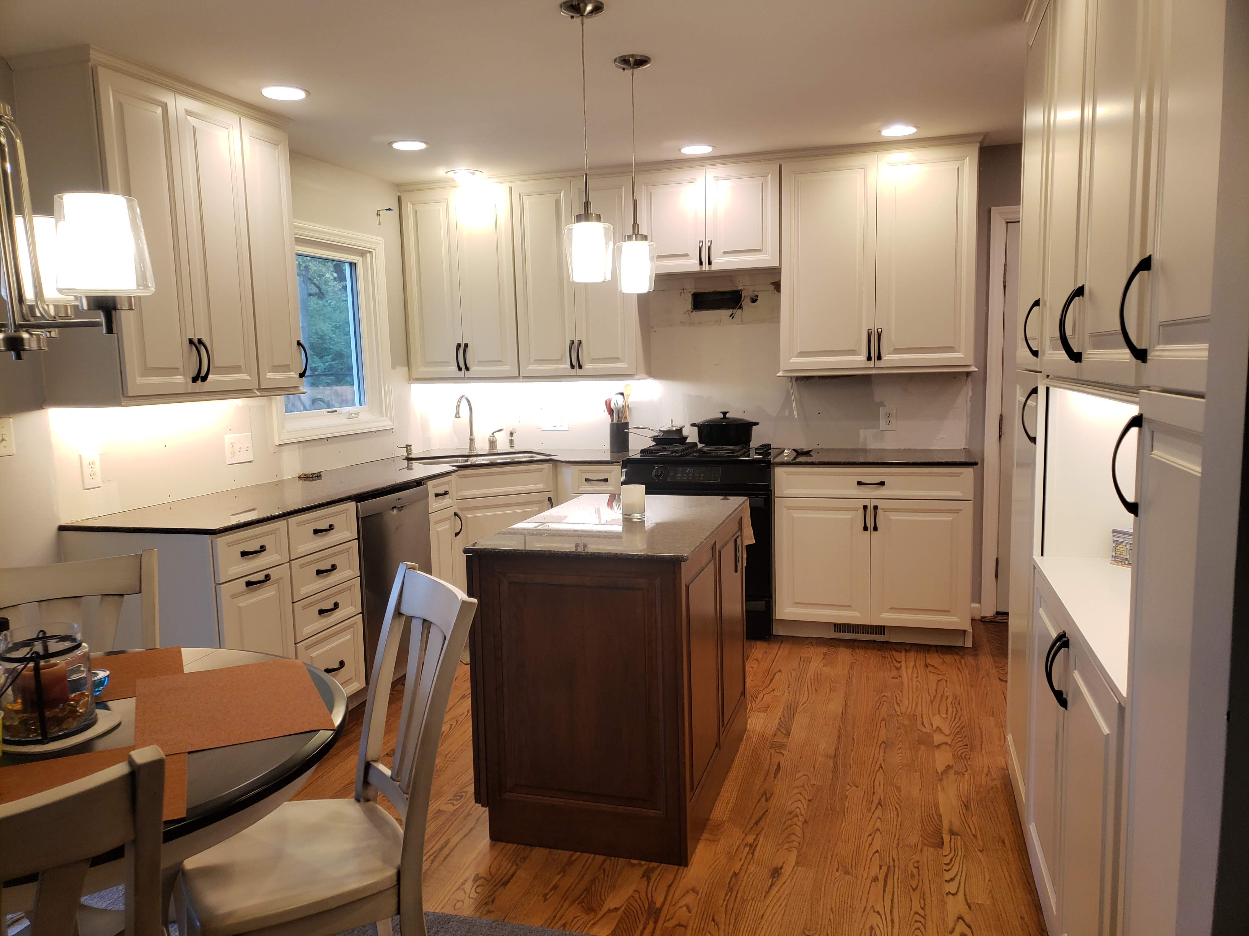 Antique White & Cherry, Monarch Square Door with Louis XIII Raised ...