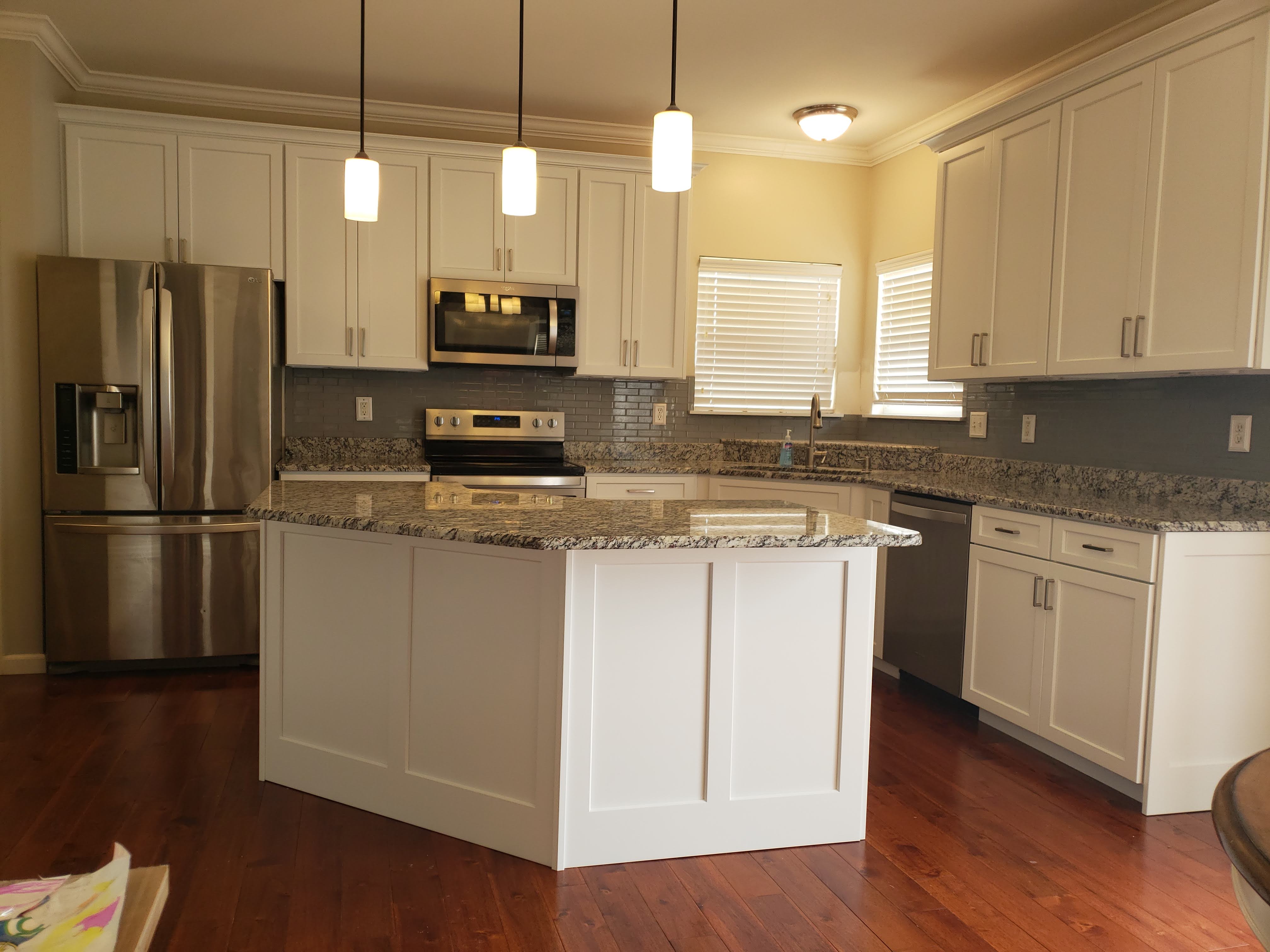 Beveled Shaker in Designer White, Stepped Cove Crown, New Wall Cabinet ...