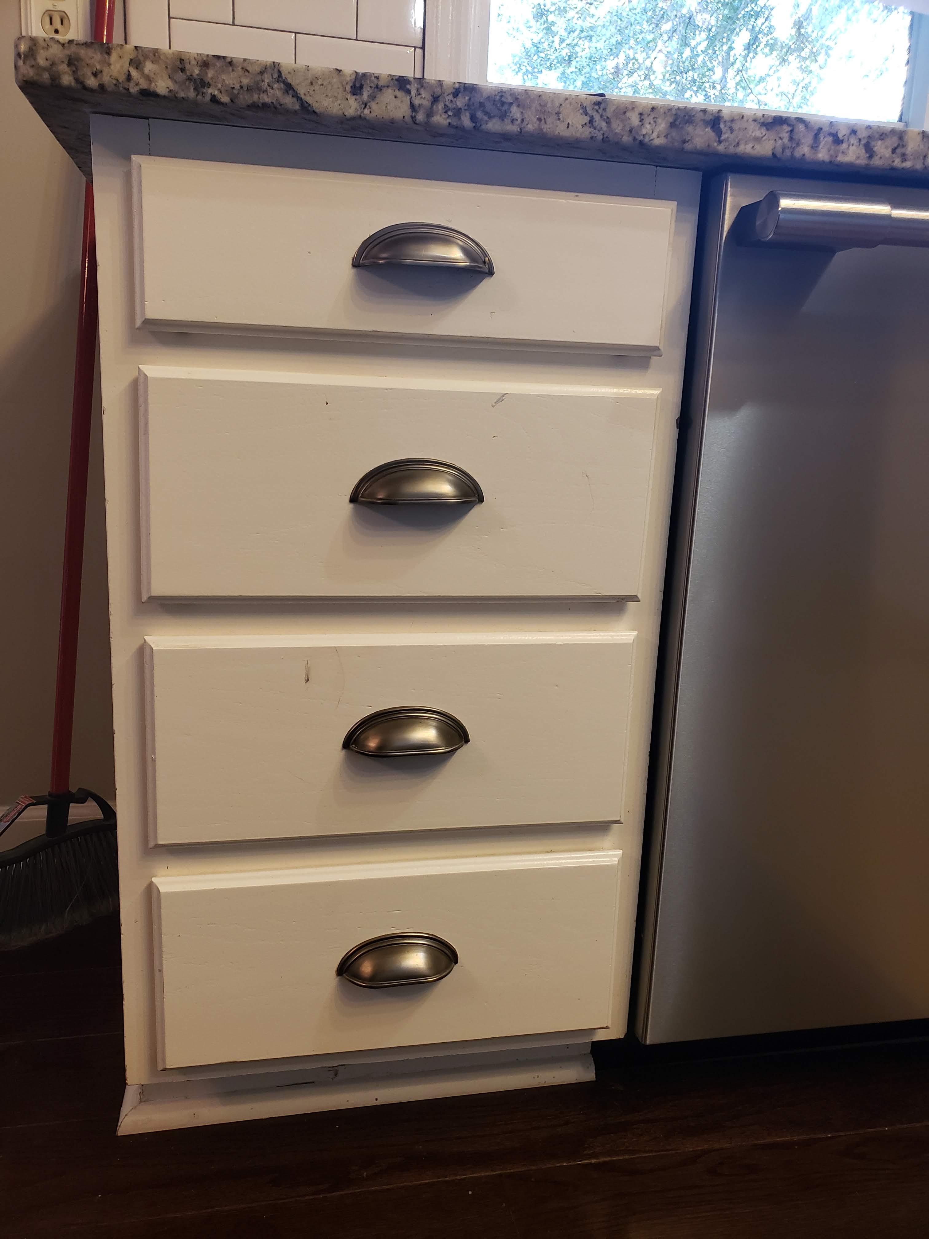 New Wall Cabinets, Arctic White, Slant Raised Panel with Elite Frame ...