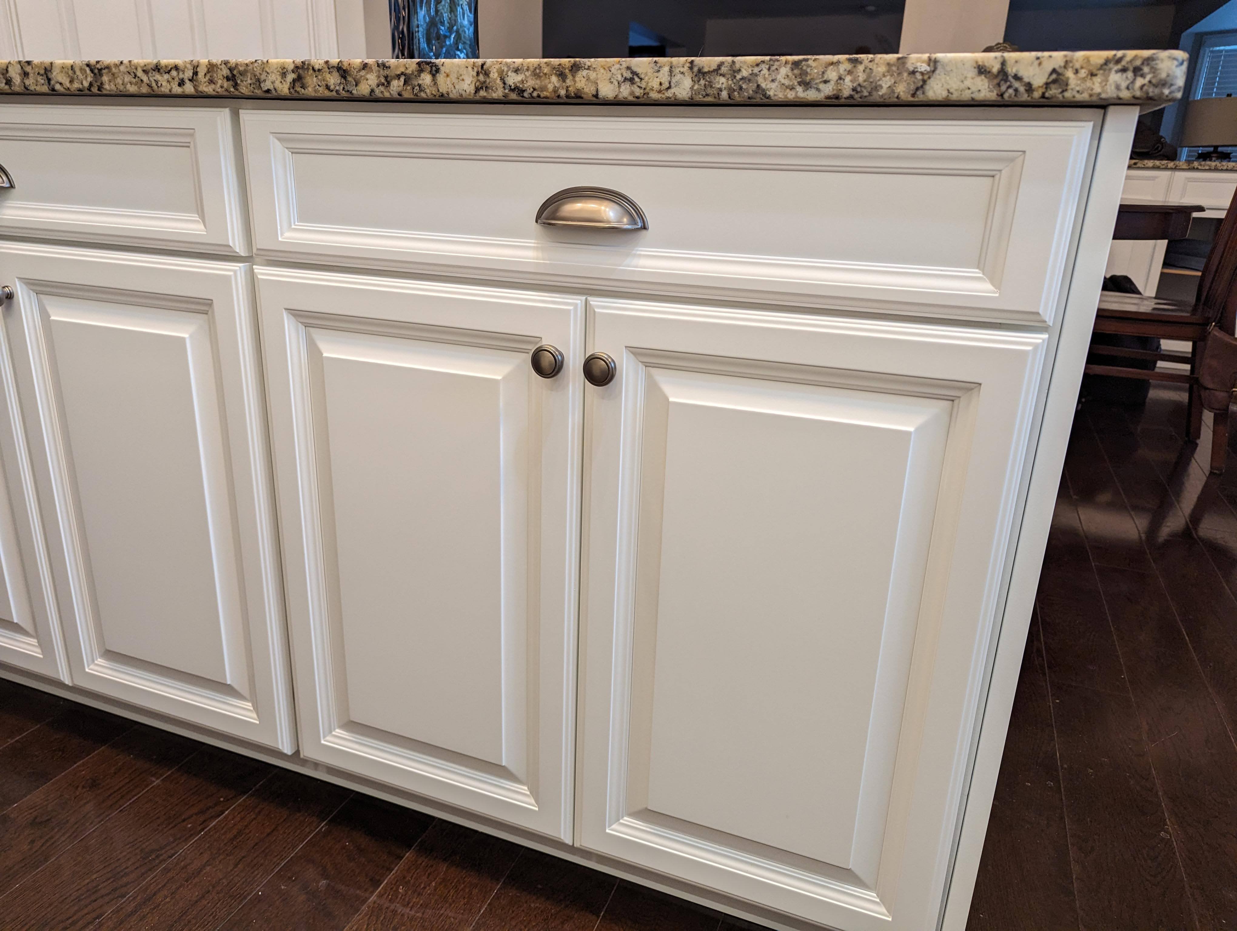 New Wall Cabinets, Arctic White, Slant Raised Panel with Elite Frame ...