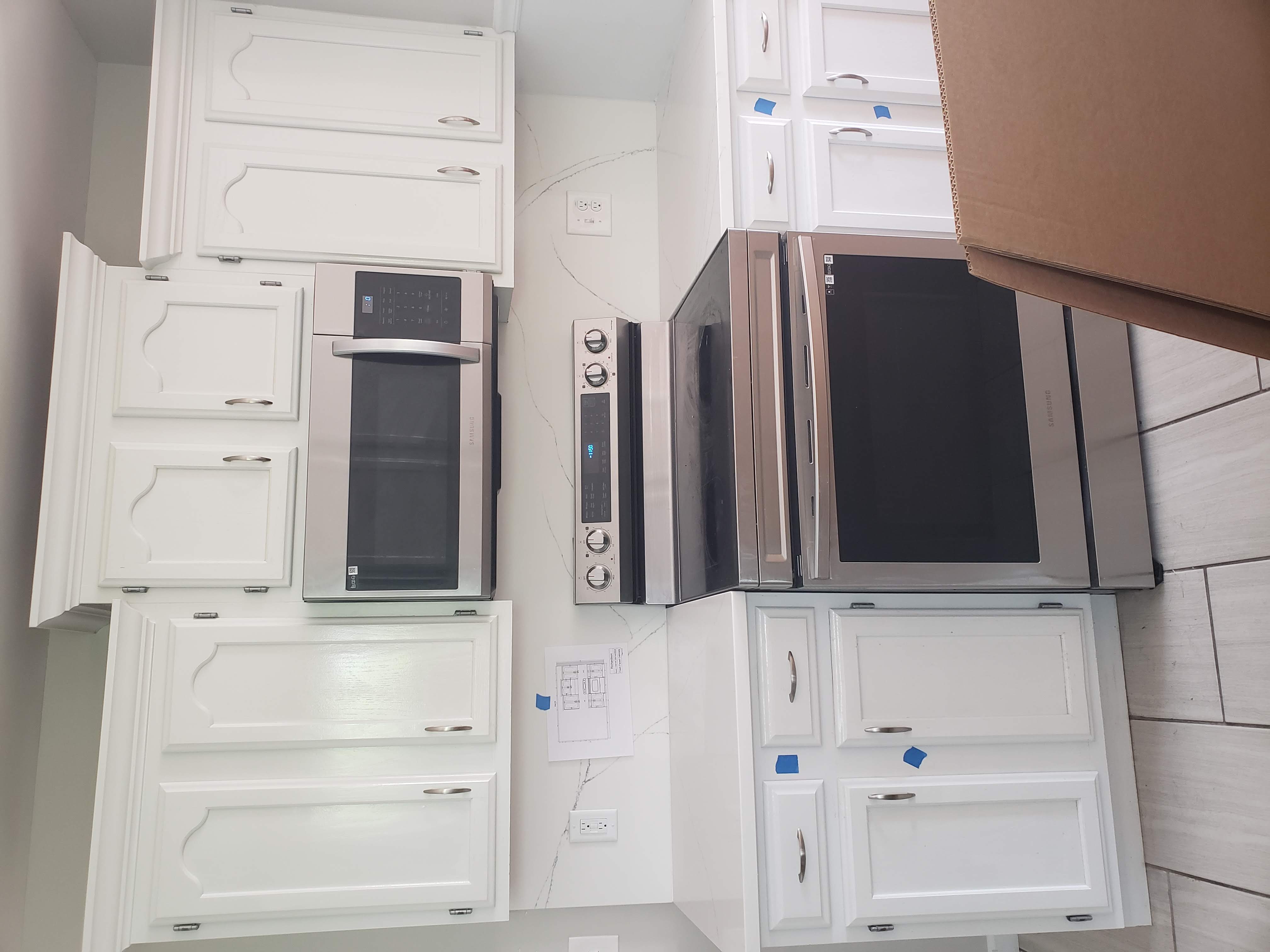 Beveled Shaker, Raised Microwave, Existing Crown, Damaged Sink Base ...